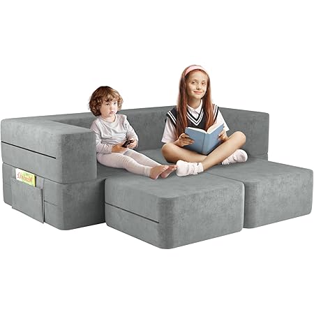 Amazon.com: Milliard Kids Couch - Modular Kids Sofa for Toddler and ...