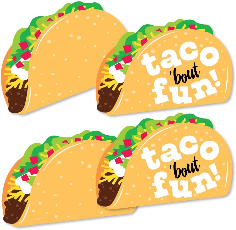 Amazon.com: Big Dot of Happiness Taco ‘Bout Fun - Decorations DIY ...