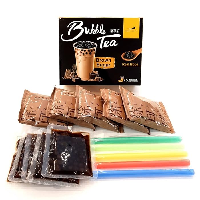 Buy BOBA CHiC Instant Bubble tea kit - Real BOBA Ready in 30 seconds ...