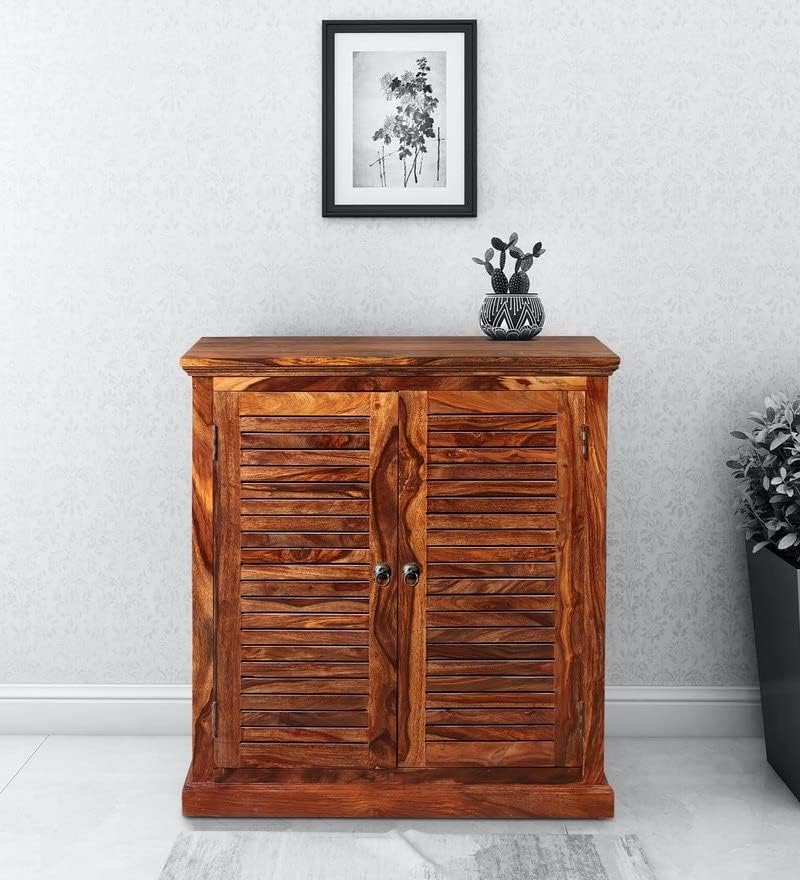 SHRI MINTU'S ART Solid Sheesham Wood Shoe Cabinet for Home | Wooden ...
