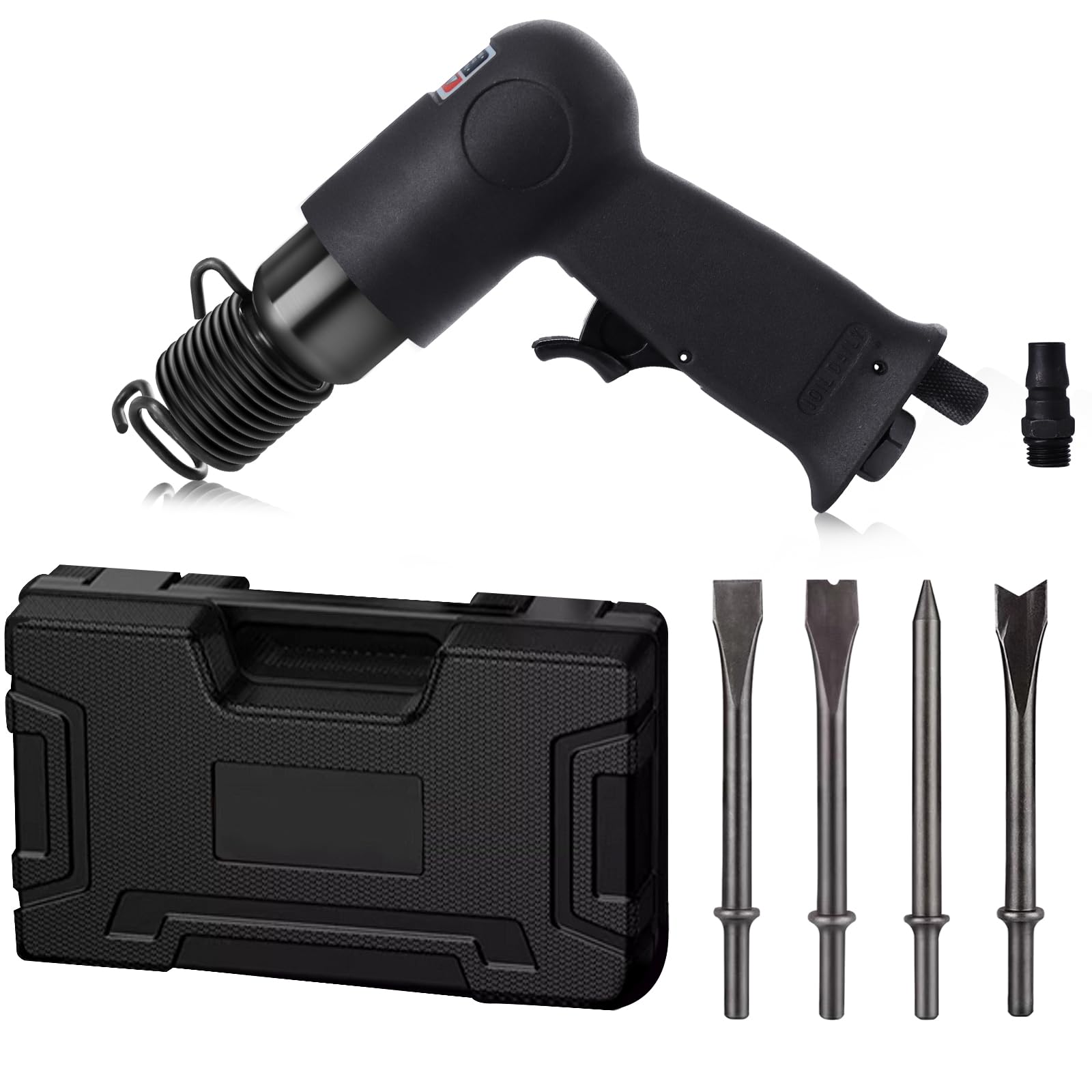 Snapklik.com : Short Barrel Air Hammer Kit, Includes 4 Types Of Chisels ...