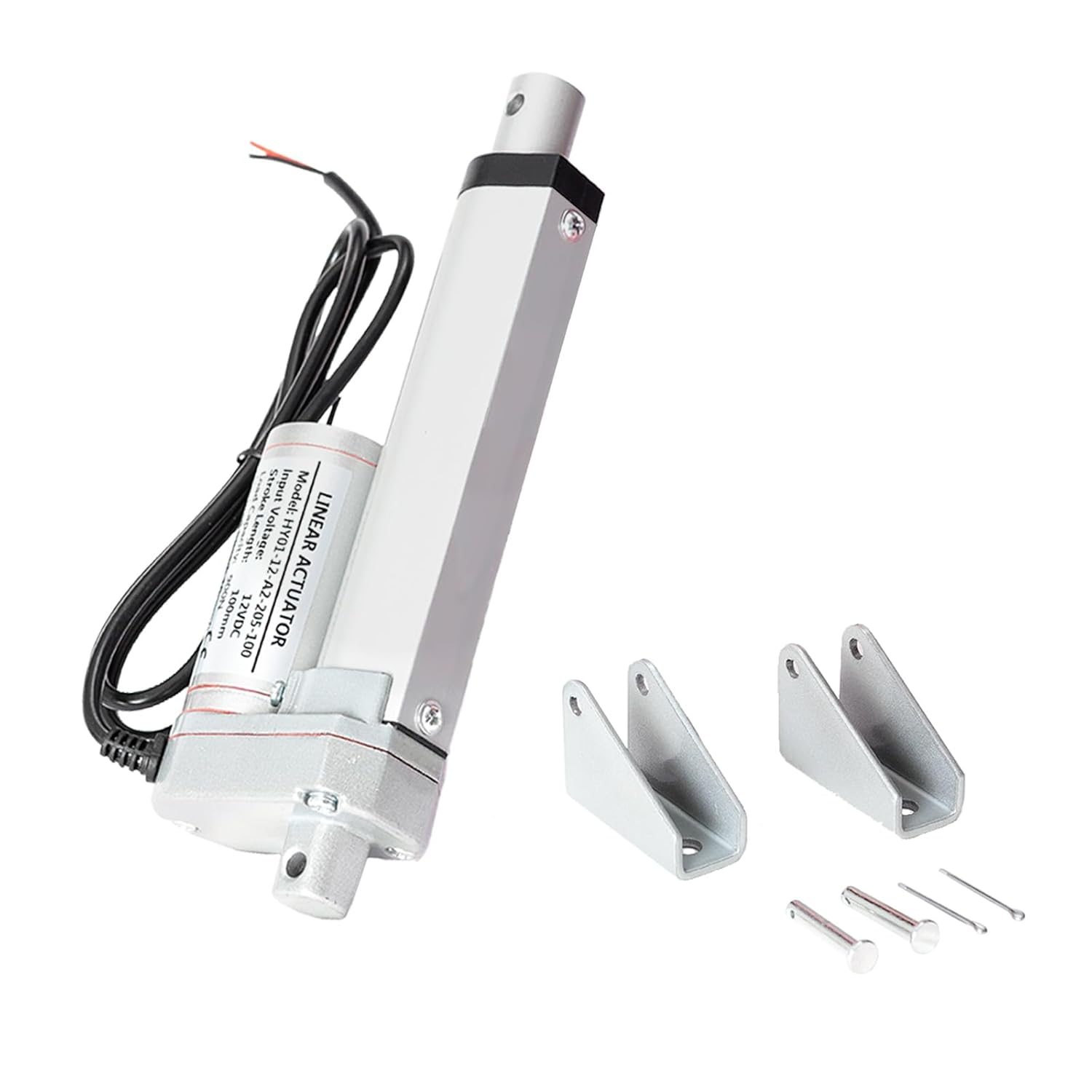 DUPDMKIN Linear Actuator 12v DC with Mounting Brackets 900N(225lbs) Linear Motion Actuators ...