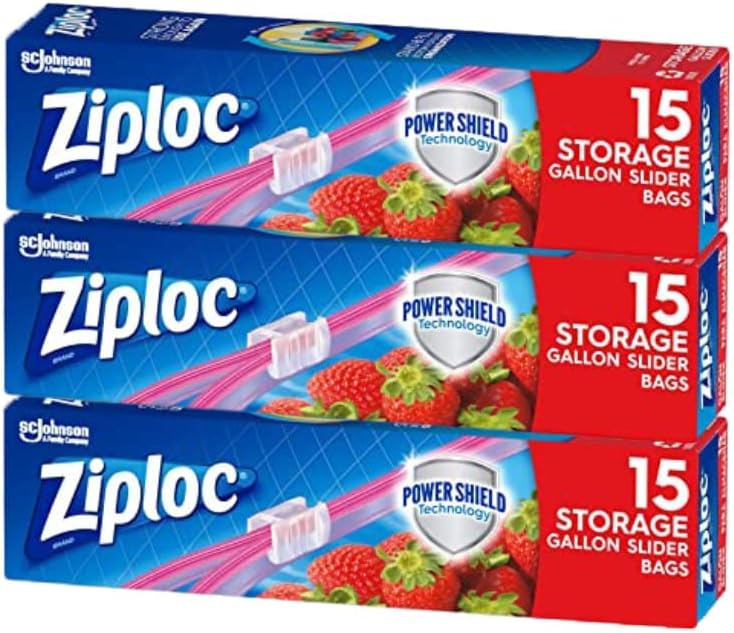 Amazon.com: Ziploc Fresh Produce Bags Large - 15 Count : Health & Household