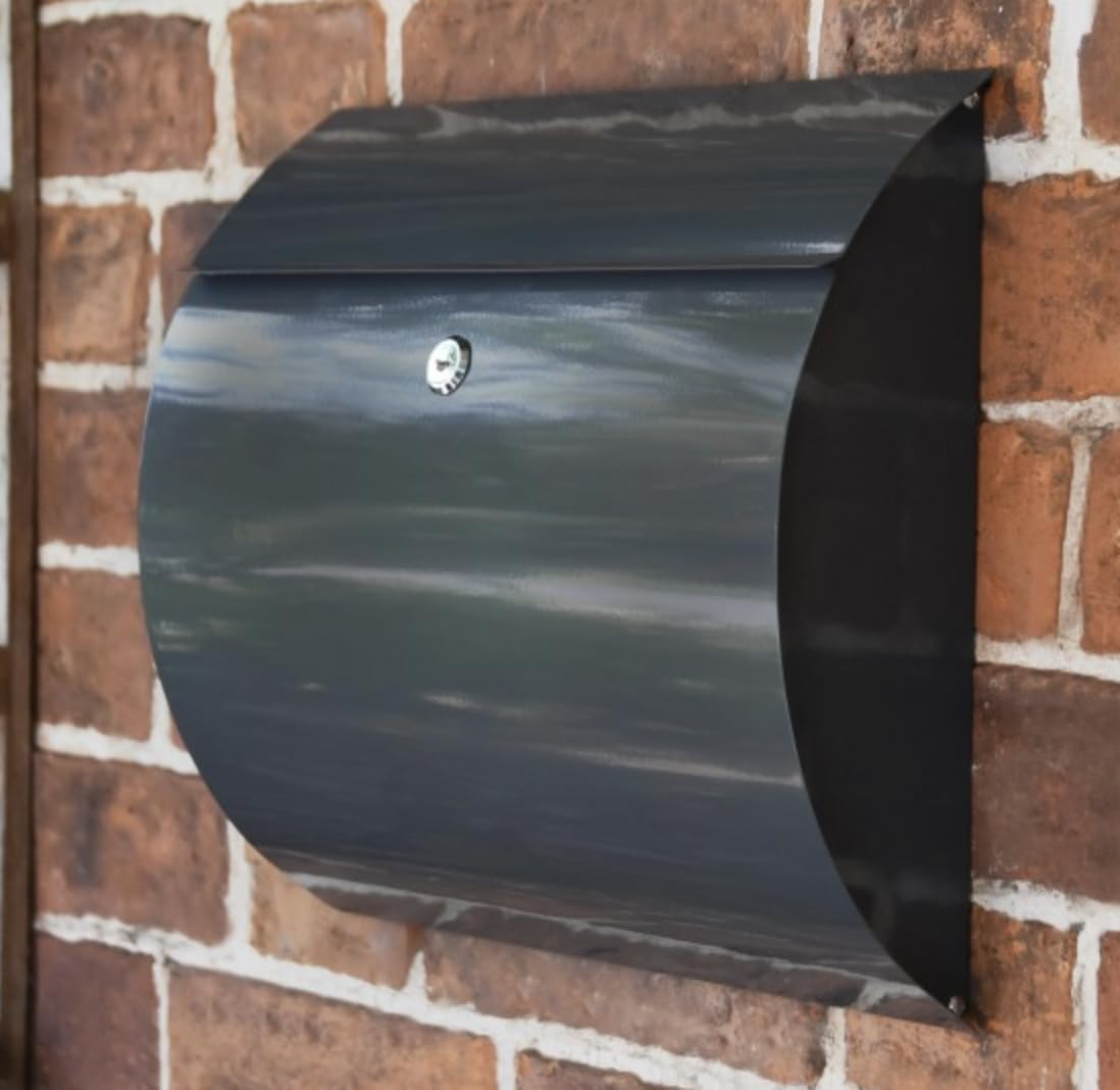 Contemporary "Urban Obsession" Grey Wall Mounted Post Box : Amazon.co ...