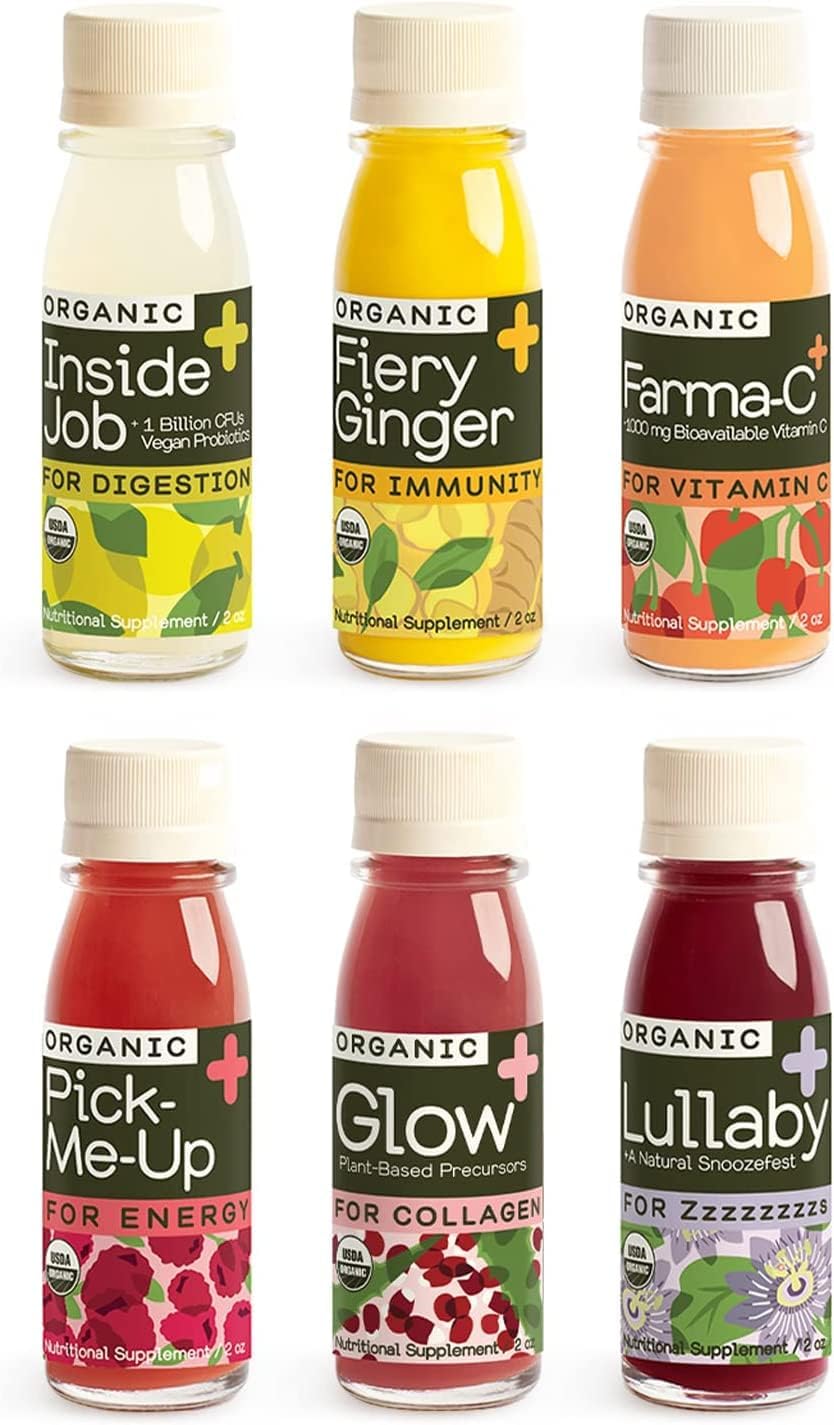 Greenhouse Juice Organic Variety Pack Booster Shots (12) Count 60ml ...