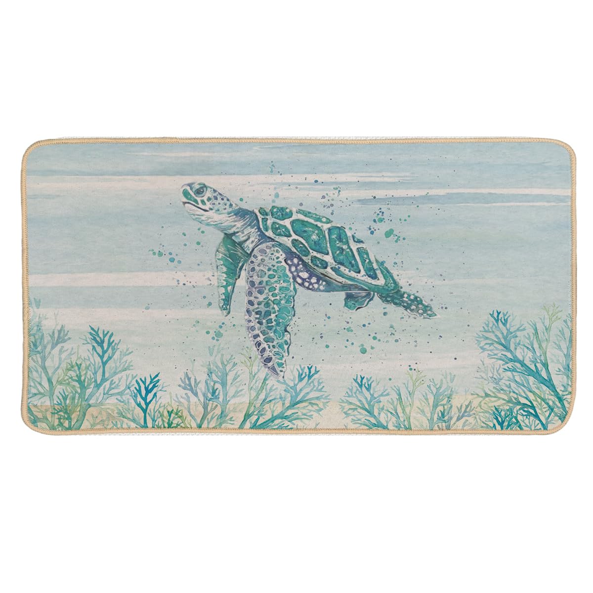 Amazon.com: EXUQO Sea Turtle Door Mat,Ocean Animals Floor Mat Indoor ...