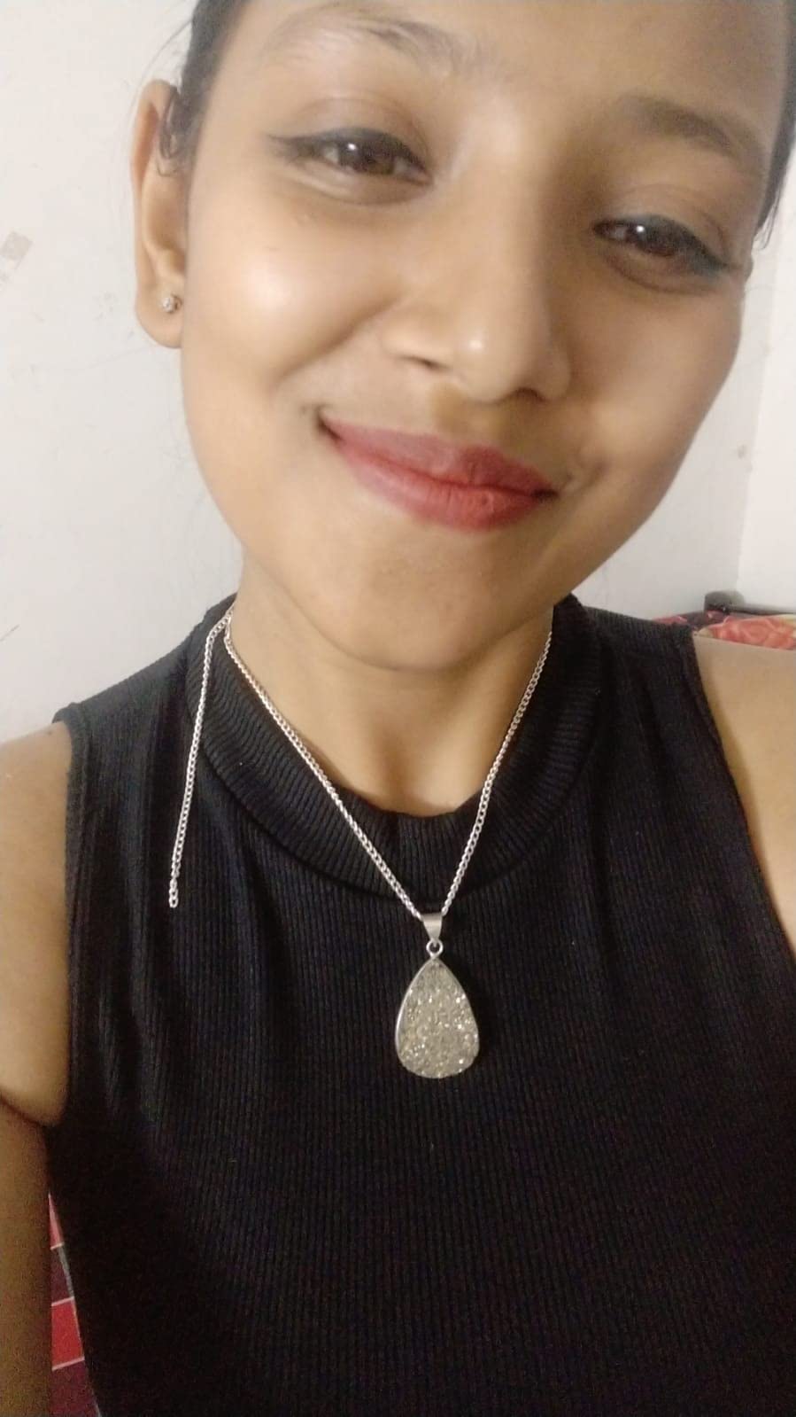 Buy Crystu Natural Raw Stone Pyrite Drop Shape Pendant, Crystal Stone ...