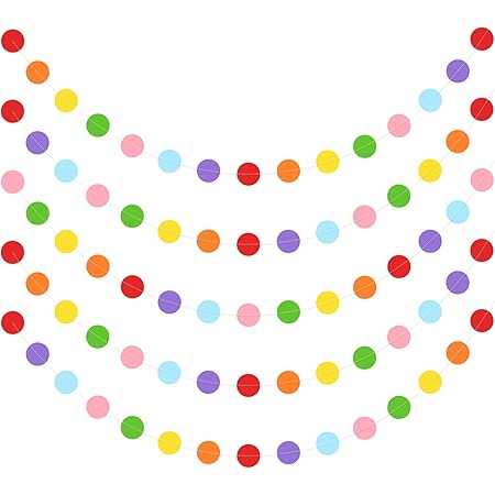 Amazon.com: Glow Neon Party Supplies Including Neon Paper Garland 20 ...