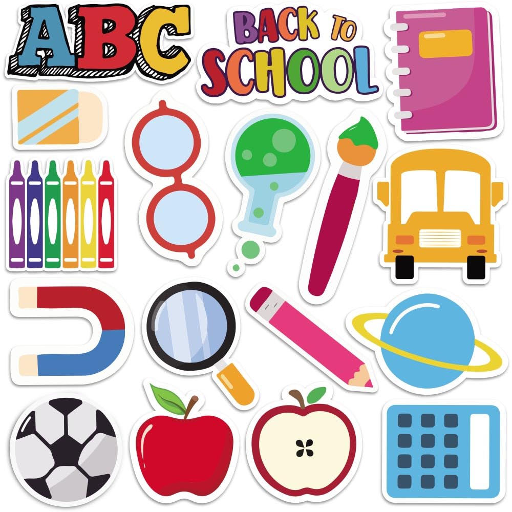 Amazon.com: Hying 68PCS Back to School Cutouts for School Classroom ...