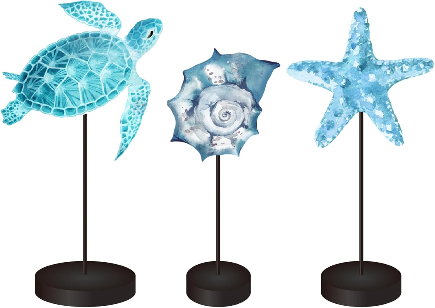 Amazon.com: 3 Pcs Wood Table Coastal Sea Decor Signs, Beach Decor Self ...