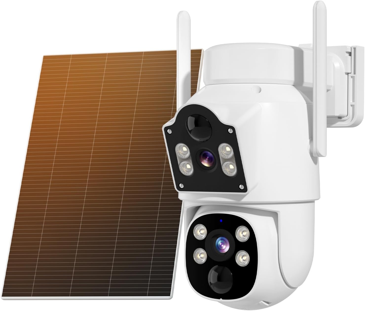Amazon.com : Hiseeu Dual Lens Wireless Solar Camera, 4MP WiFi Security ...