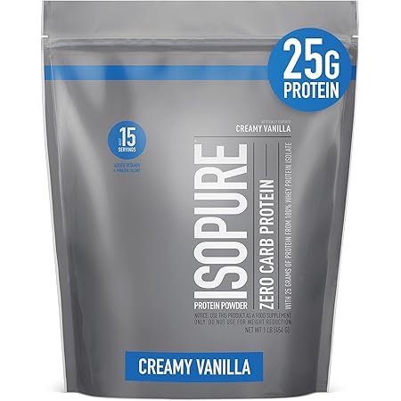 Amazon.com: Isopure Unflavored Protein, Whey Isolate, with Vitamin C ...