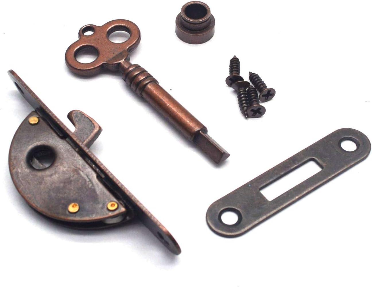 Antique Half Mortise Chest Lock with Key - Hope Chest Lock - 2 5/8" W x ...