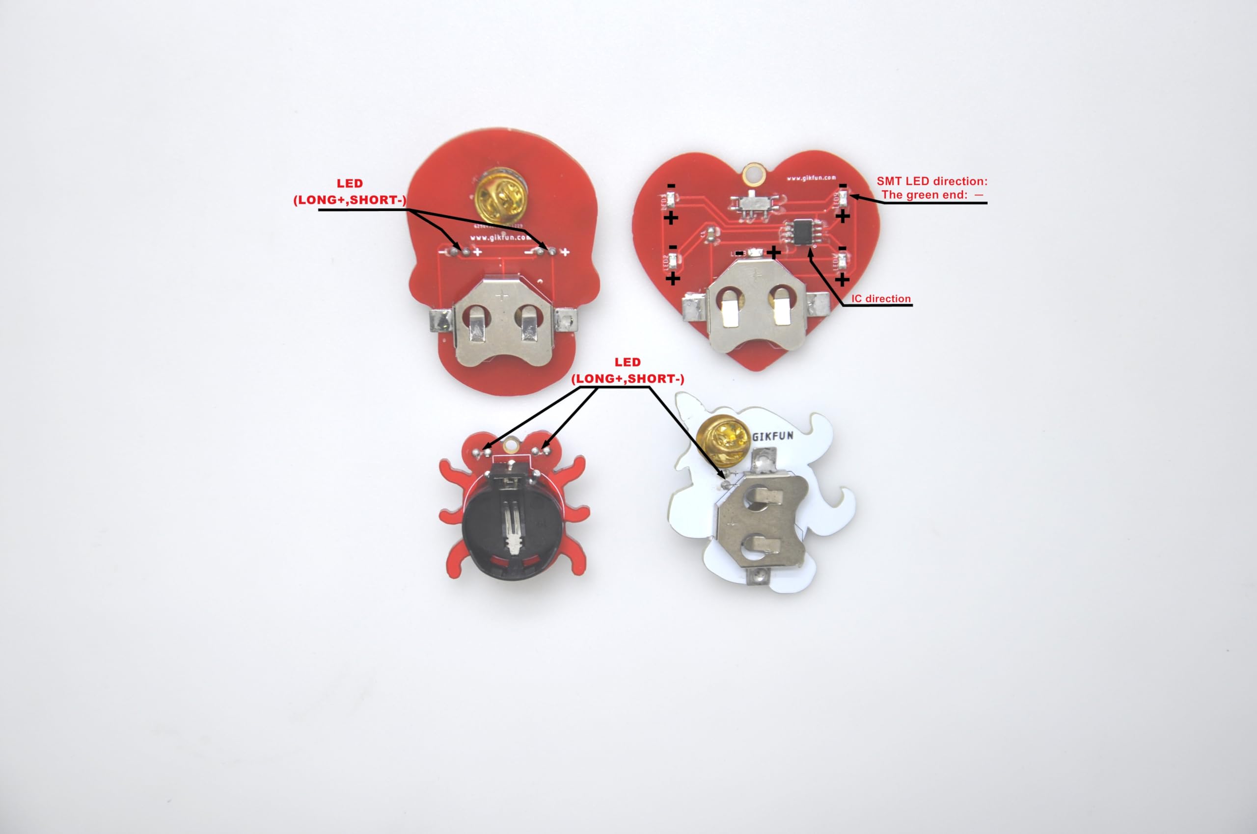 Snapklik.com : PCB Board Brooch Decoration Practice Soldering Skill ...