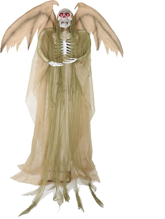 Amazon.com: Haunted Hill Farm Lifesize Animatronic Scary Reaper with ...