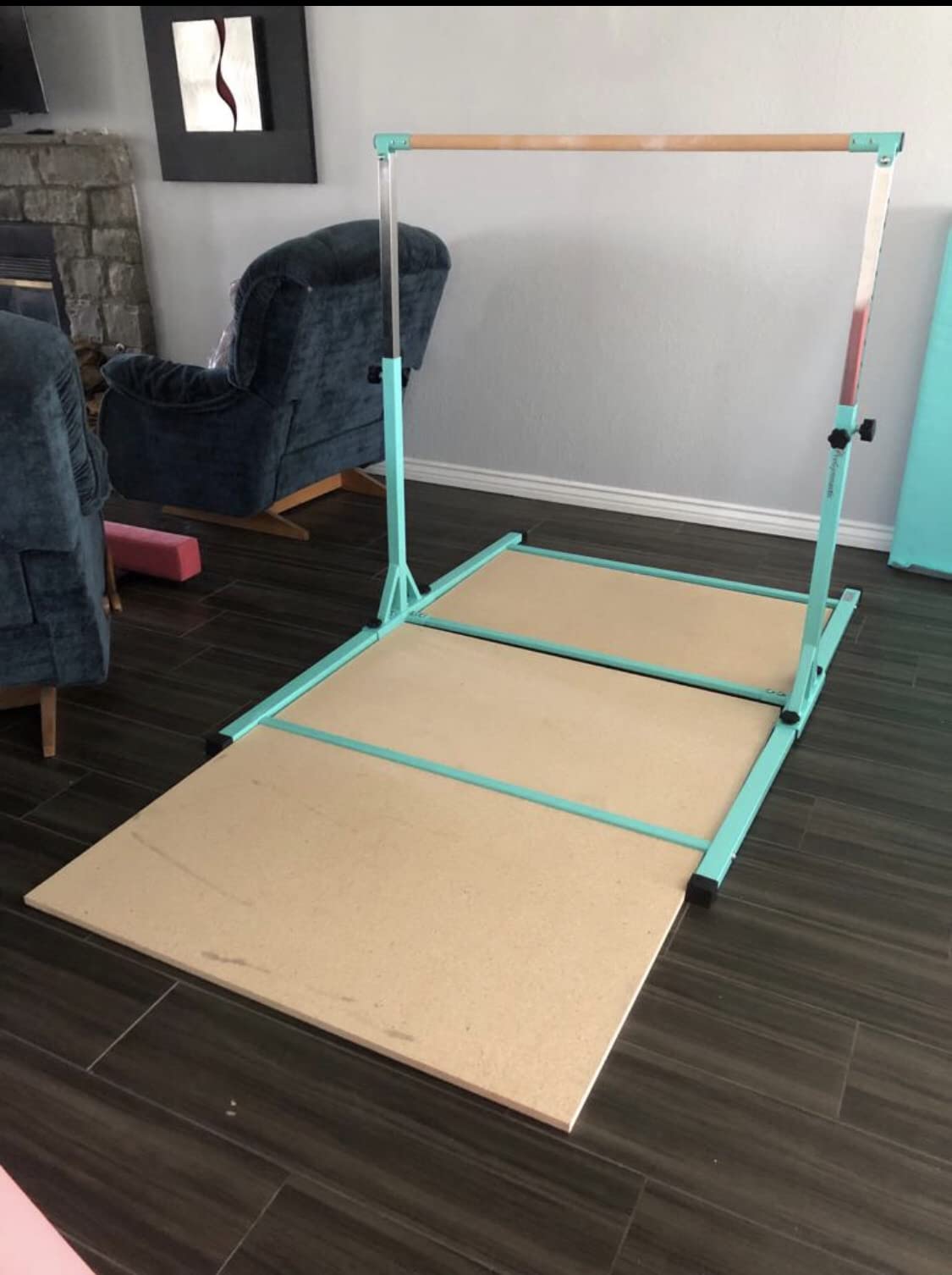 $43/mo - Finance PreGymnastic Updated Gymnastics Set -6ft/8ft Base No ...
