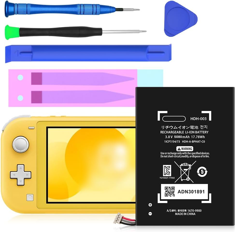 Amazon.com: ElecGear 1 x Replacement Battery for Nintendo Switch Lite ...