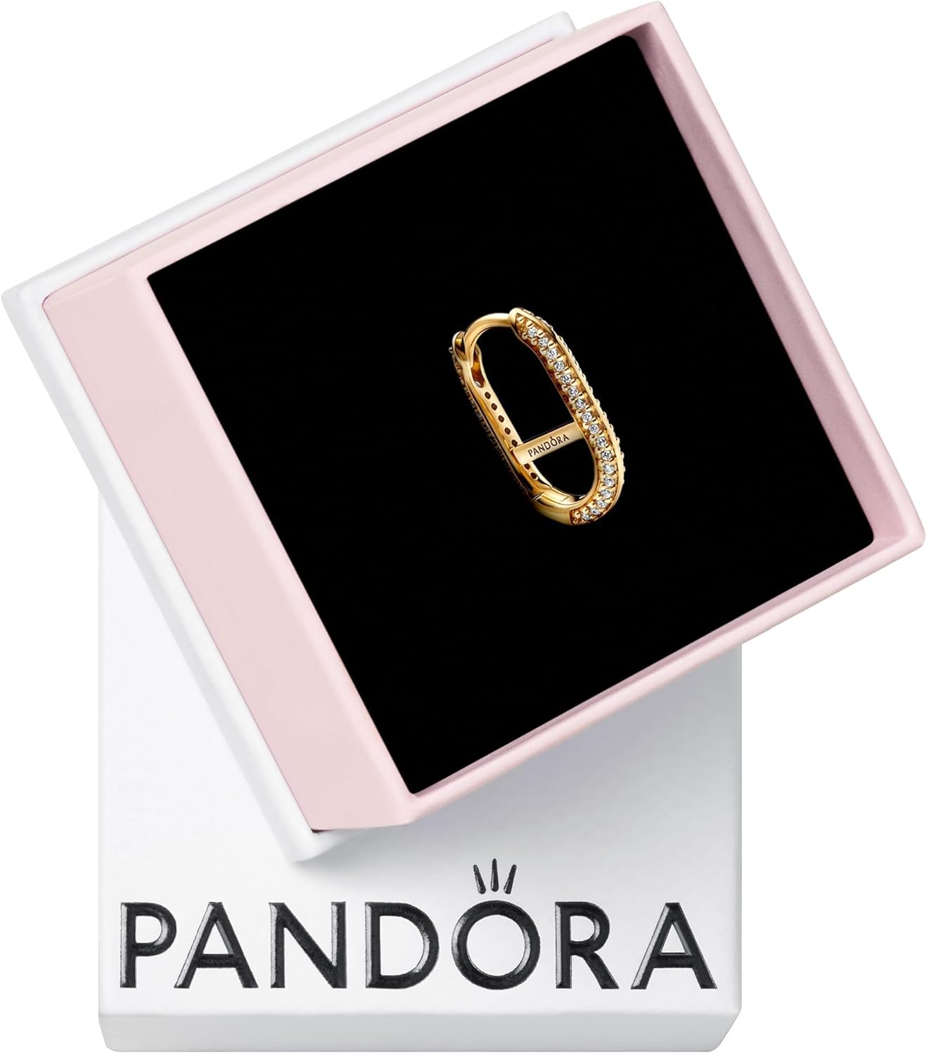 Amazon.com: PANDORA Me Pavé Link Earring - Great Gift for Women ...
