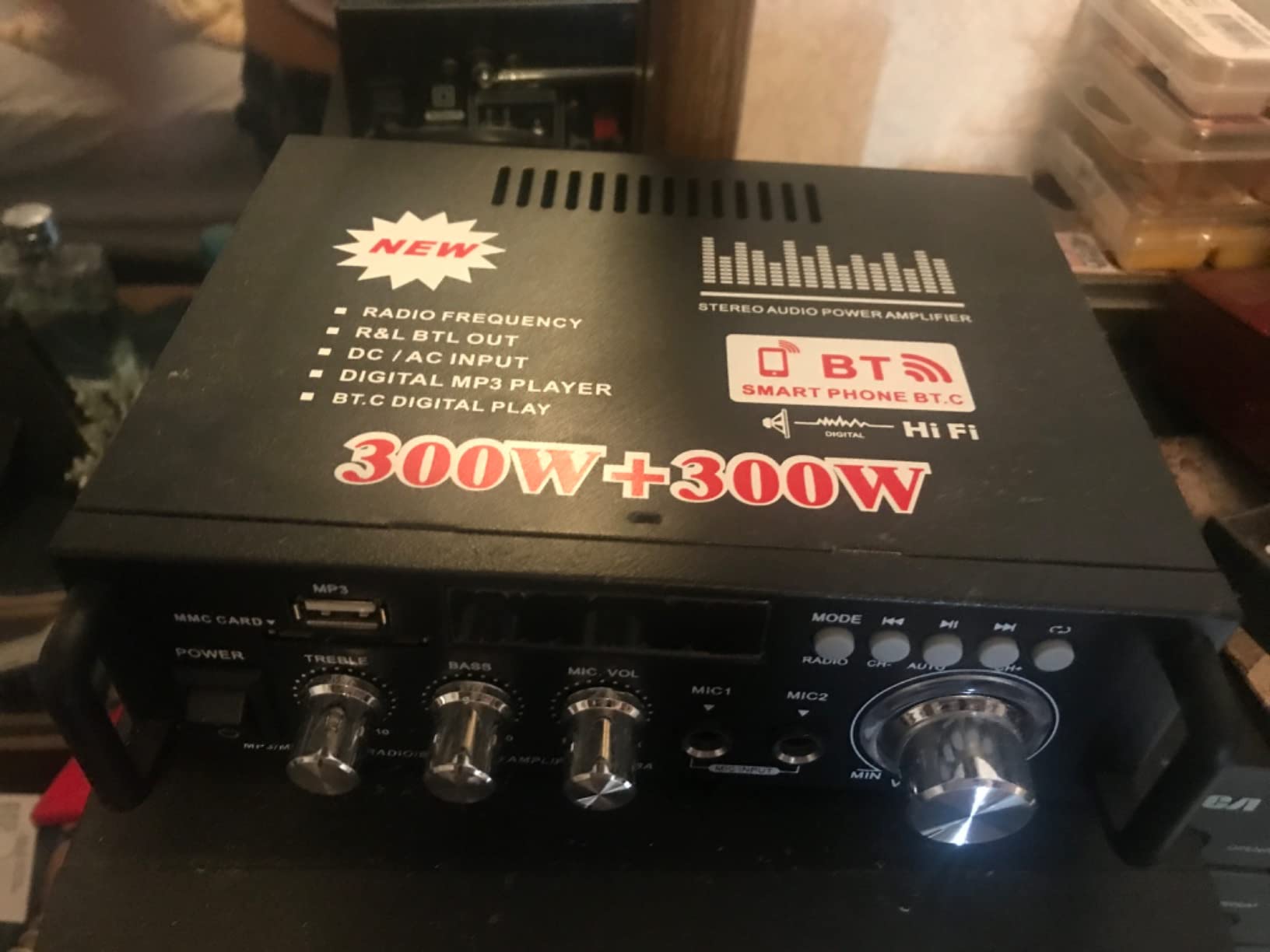 $10/mo - Finance S-288 Hi-Fi Bluetooth Audio Power Amplifier for Home ...