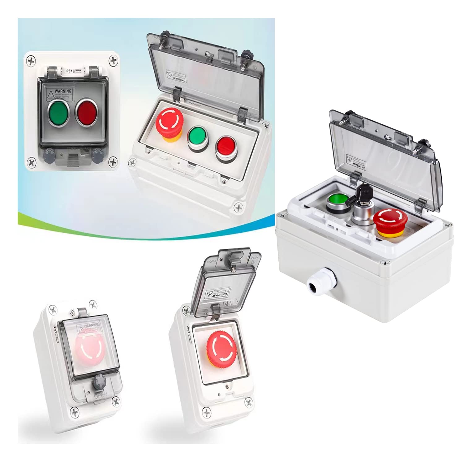 Snapklik.com : Push Button Box Ip67