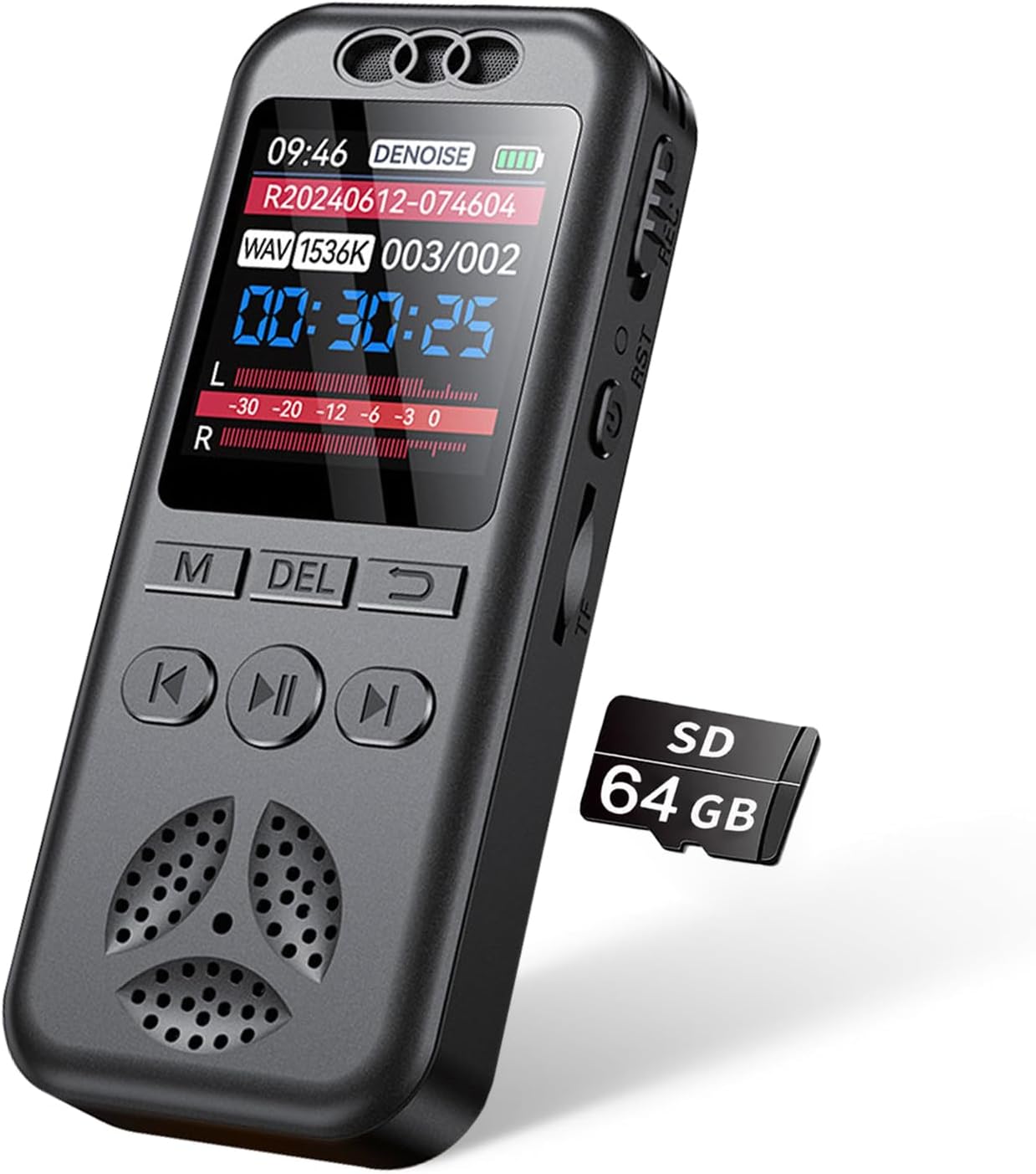 Digital Voice Recorder 16GB Voice Activated Recorder with Playback for ...