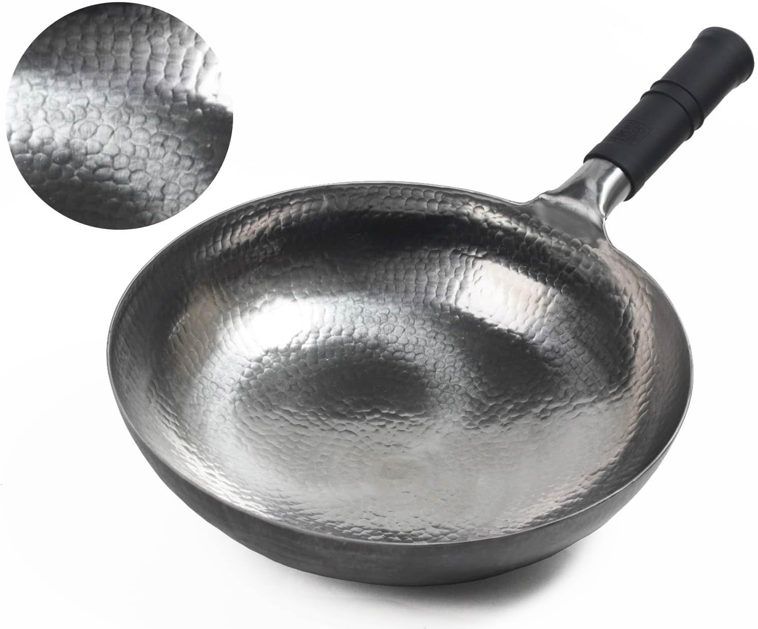 Amazon.com: Yamada Kogyo One-Handed Wok Iron Hammered Wooden Handle 13. ...