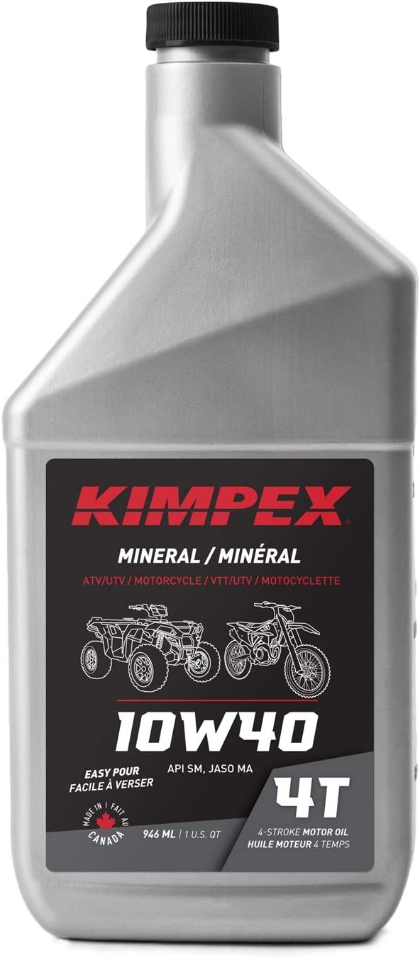 Kimpex 4-M 10W40 Moto/ATV Engine Oil 10W40, Engine Oil - Amazon Canada