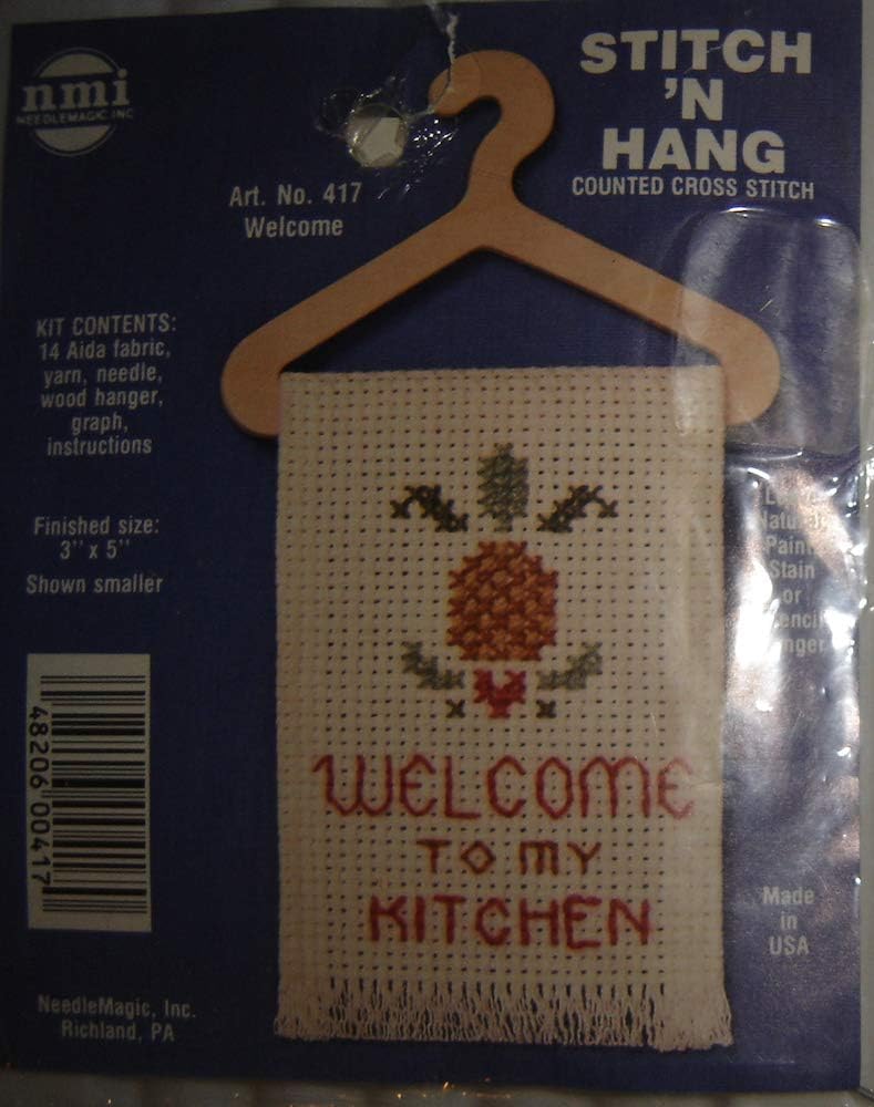 Amazon.com: Needle Magic Stitch 'N Hang Counted Cross Stitch Kit ...