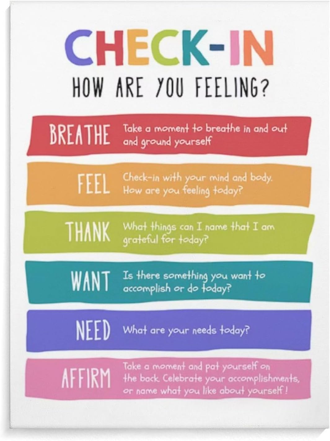 Posters Mindfulness Poster Addressing Anxiety Mental Health Poster ...