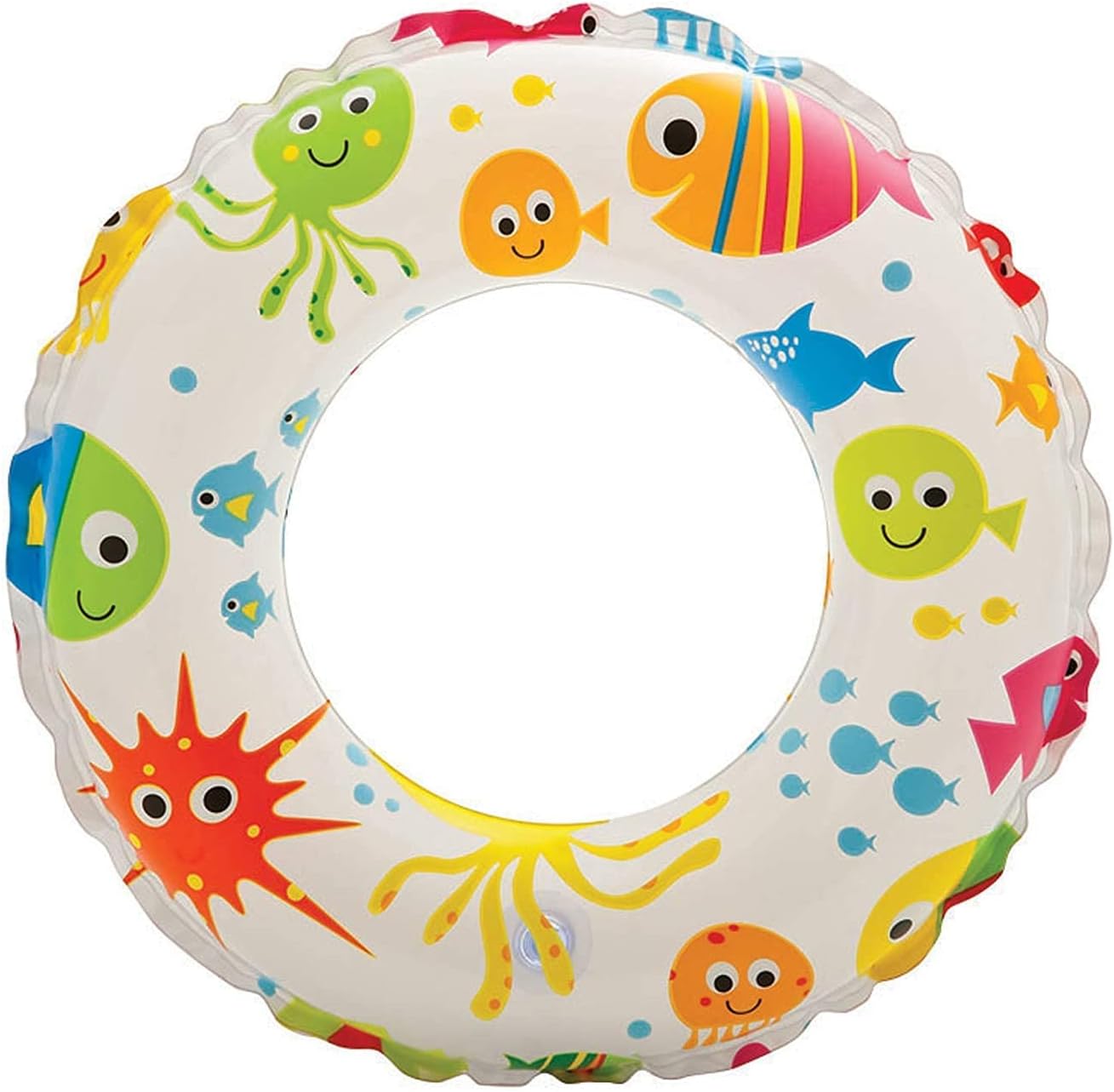 Buy Intex 59241-2 Lively Print Swim Ring, Blue Online at Low Prices in ...