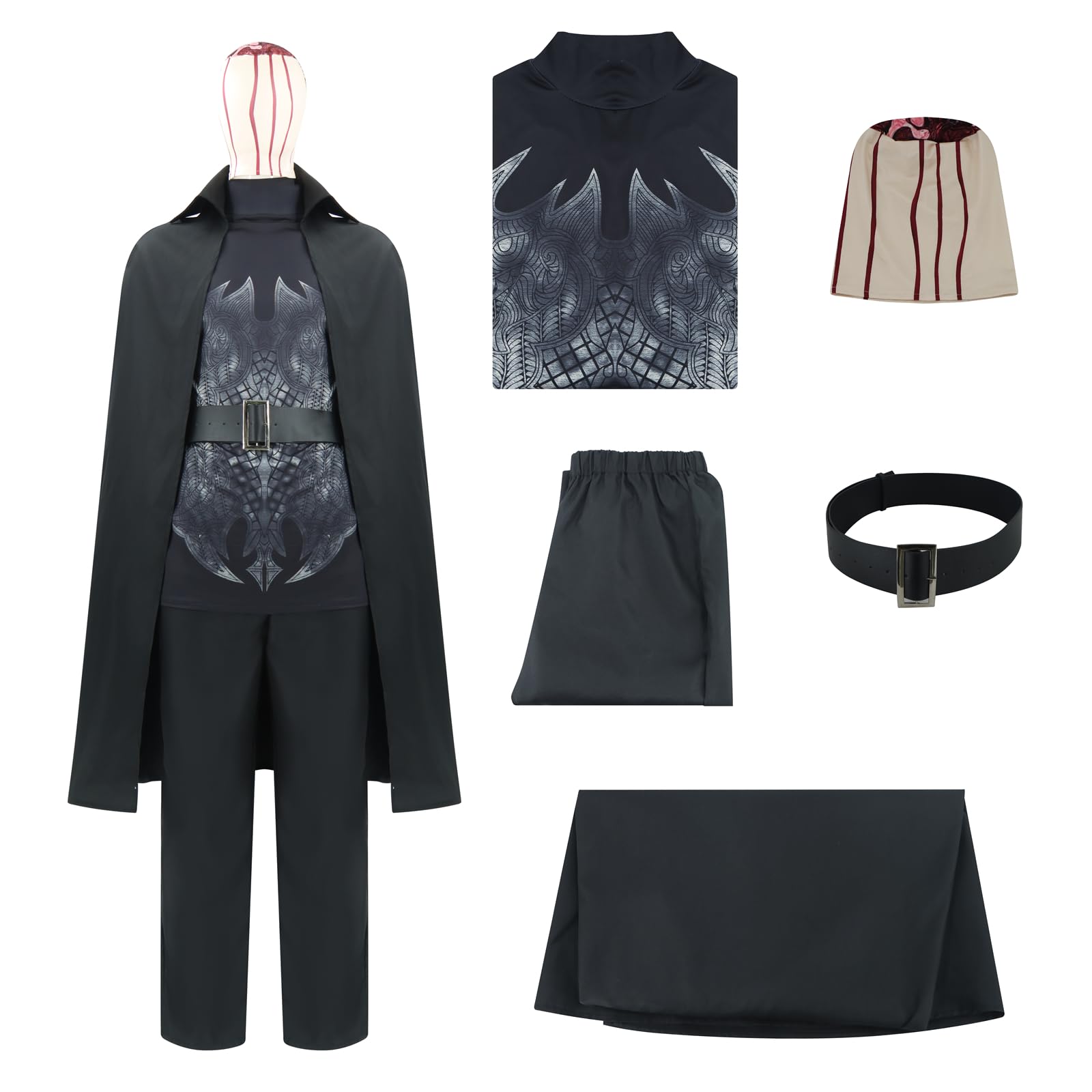 Snapklik.com : PAINEOMN The Headless Man Costume Scary Horseman Costume ...