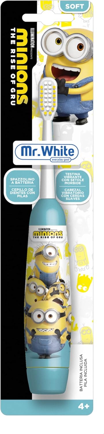 Minions Battery Powered Electric Toothbrush With Soft Vibrating Head ...