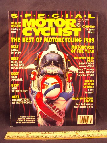 1989 89 September MOTORCYCLIST Magazine (Features: BMW R100 GS, Honda ...