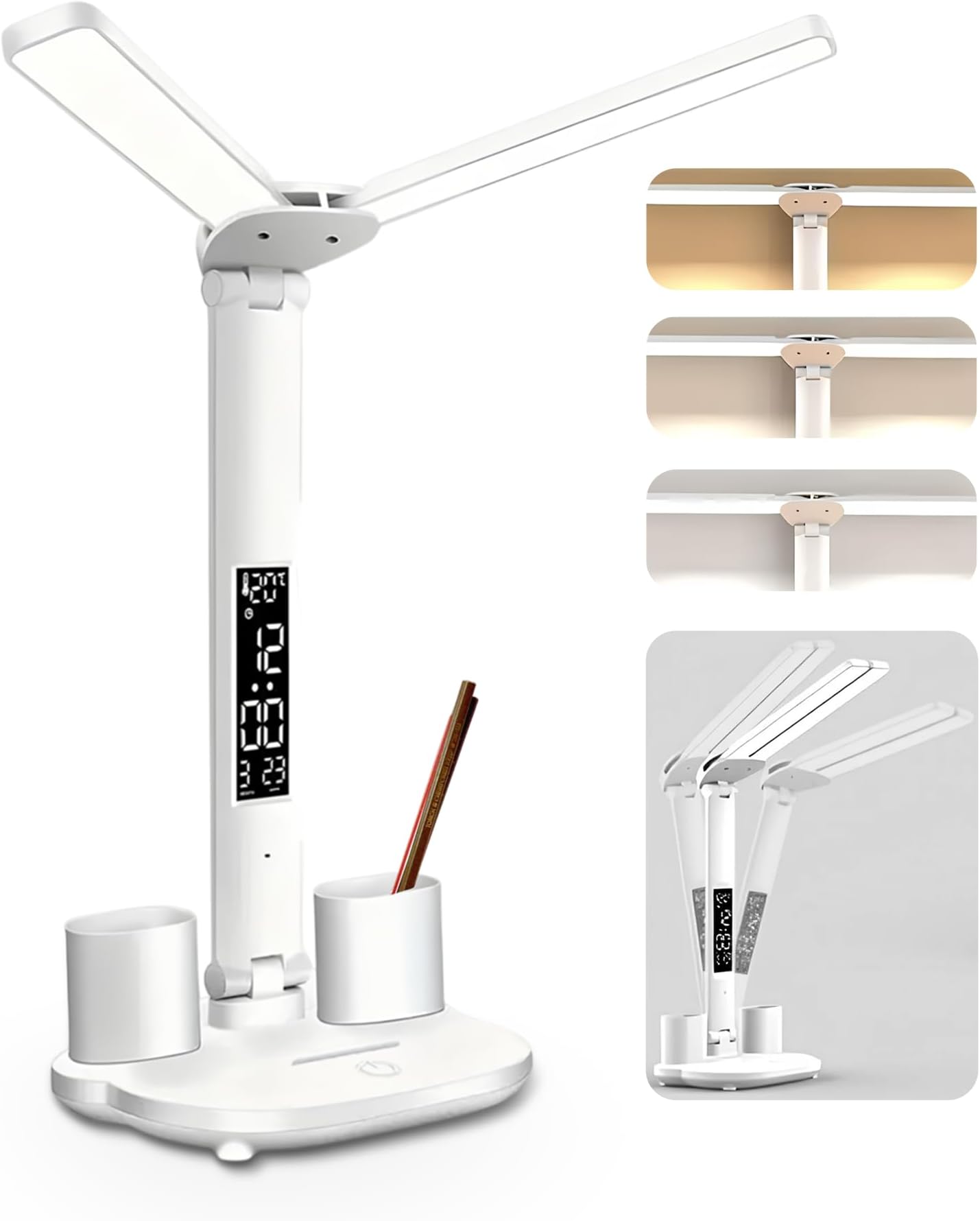 Led Desk Lamp & Desk Accessories Bedside Lamps. USB Charging Touch ...