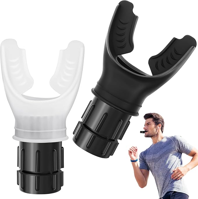 2Pcs Breathing Exerciser Trainer, Portable Deep Breathing Lung ...