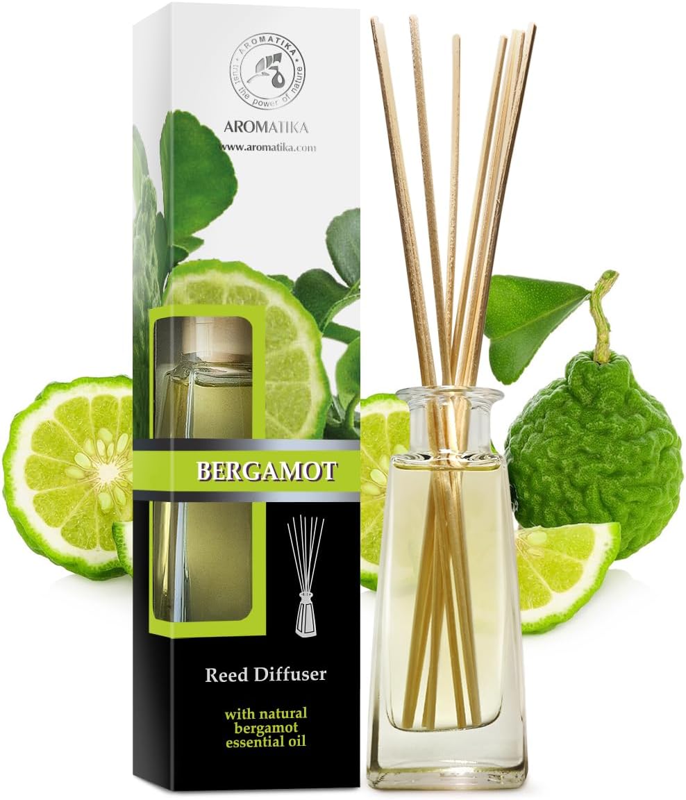 Bergamot Reed Diffuser w/Natural Essential Bergamot Oil 100ml - Fresh ...