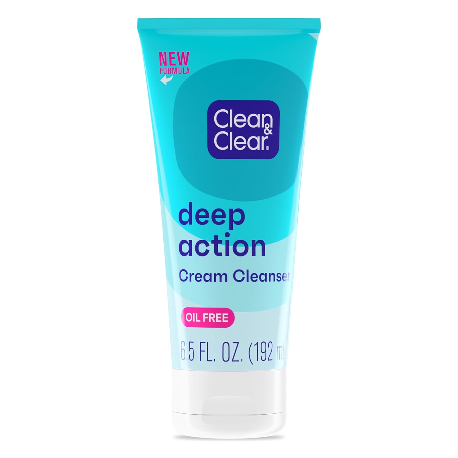 Amazon.com : Clean & Clear Oil-Free Deep Action Cream Facial Cleanser ...