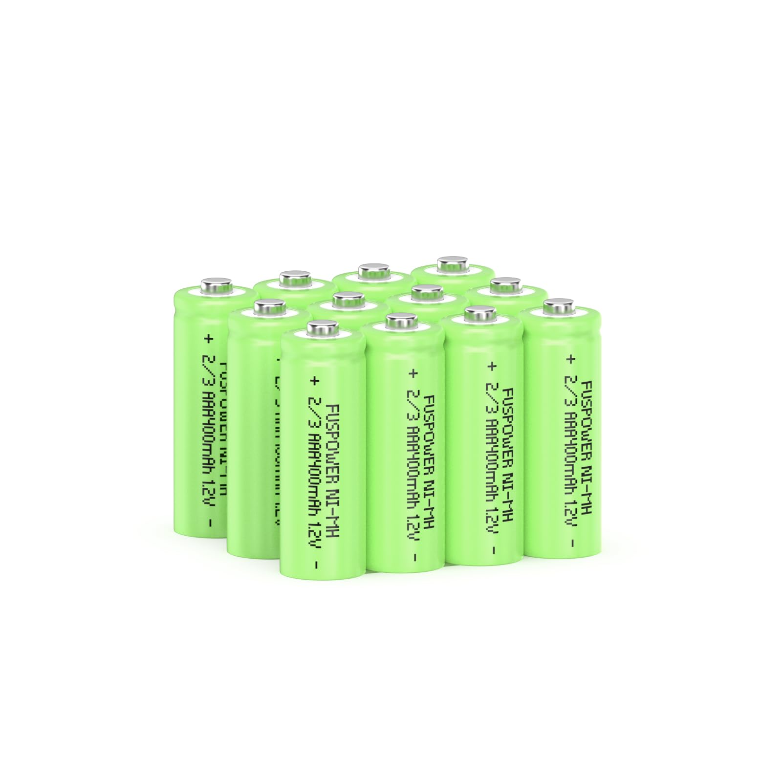 Amazon.com: Fuspower 2/3AAA NiMH Rechargeable Battery 1.2V 400mAh ...