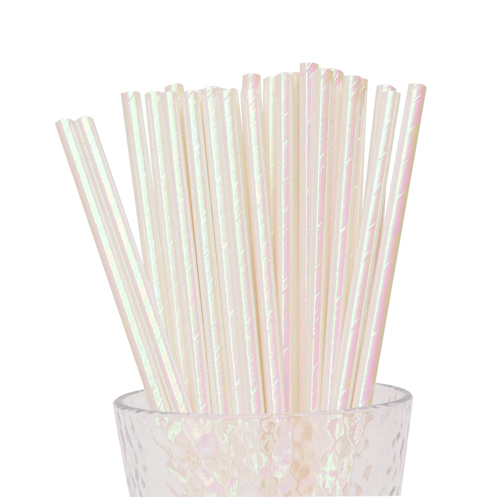 Amazon.com: YAOSHENG Premium Disposable Drinking Paper Straws, Pack 100 ...