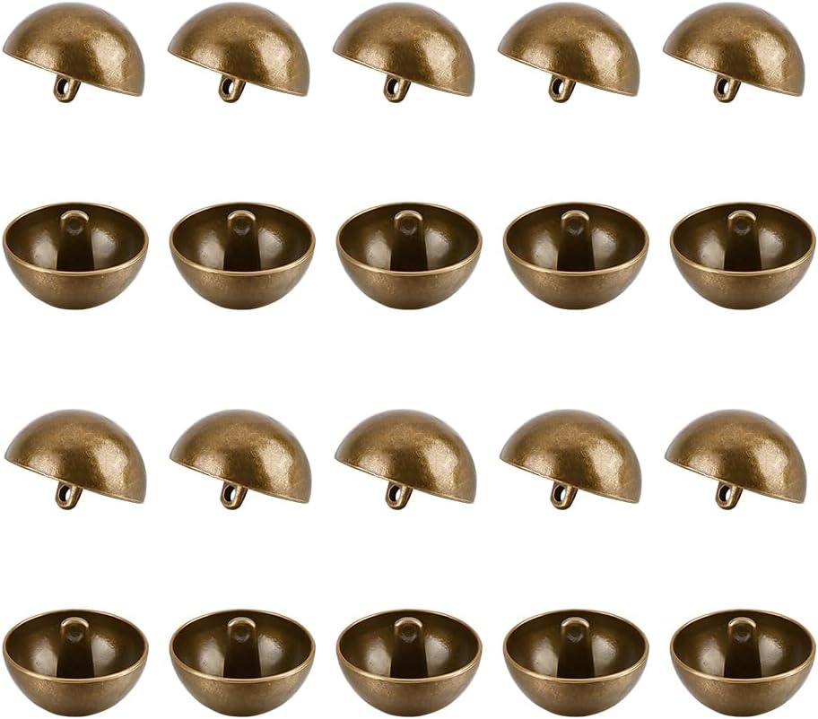 Amazon.com: UNICRAFTALE 20Pcs 23mm Diameter Half Round Shank Blazer ...