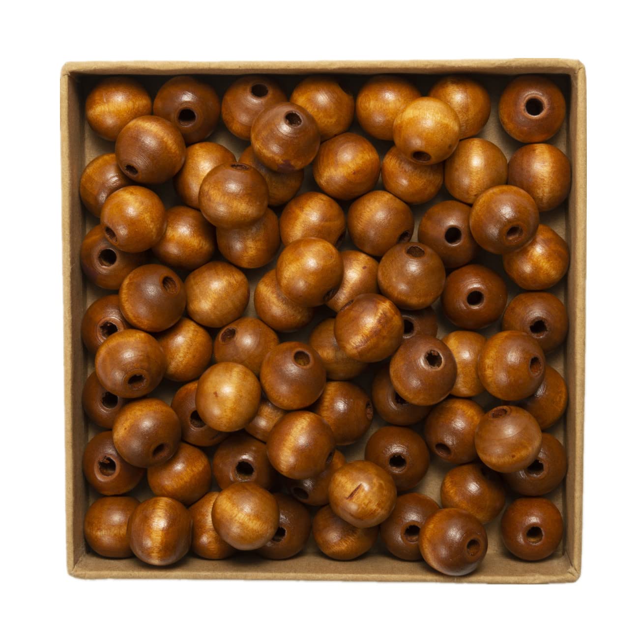 Amazon.com: Decoendiy 100 Pieces Wood Beads for Crafts 16mm Colored ...