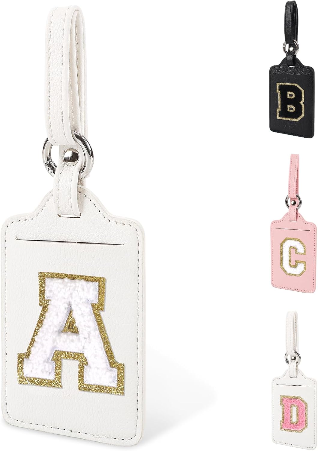 Amazon.com | Initial Luggage Tag A for Suitcases TSA Approved, PU ...