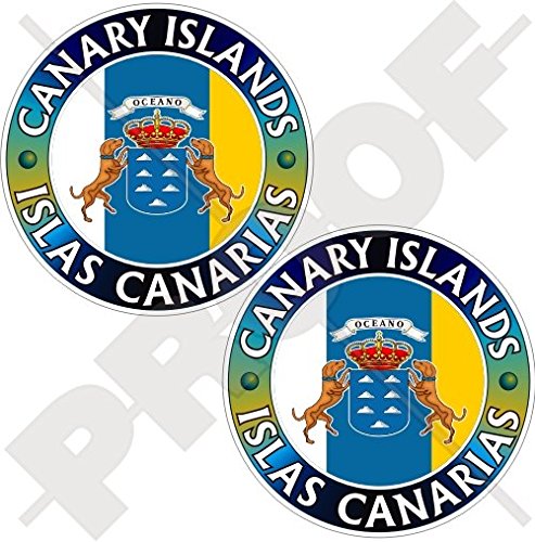 Amazon.com: CANARY ISLANDS Spain ISLAS CANARIAS Spanish 75mm (3") Vinyl ...