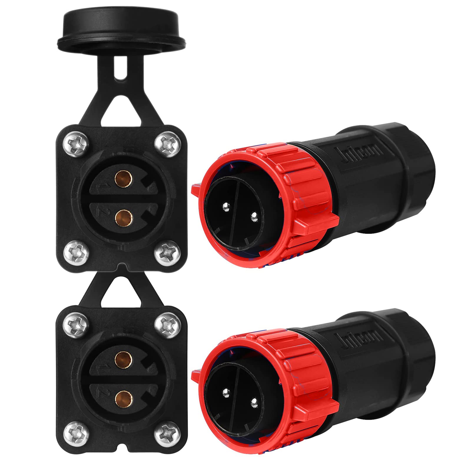 Snapklik.com : GaiRen 50Amp Trolling Motor Plug Receptacle Set