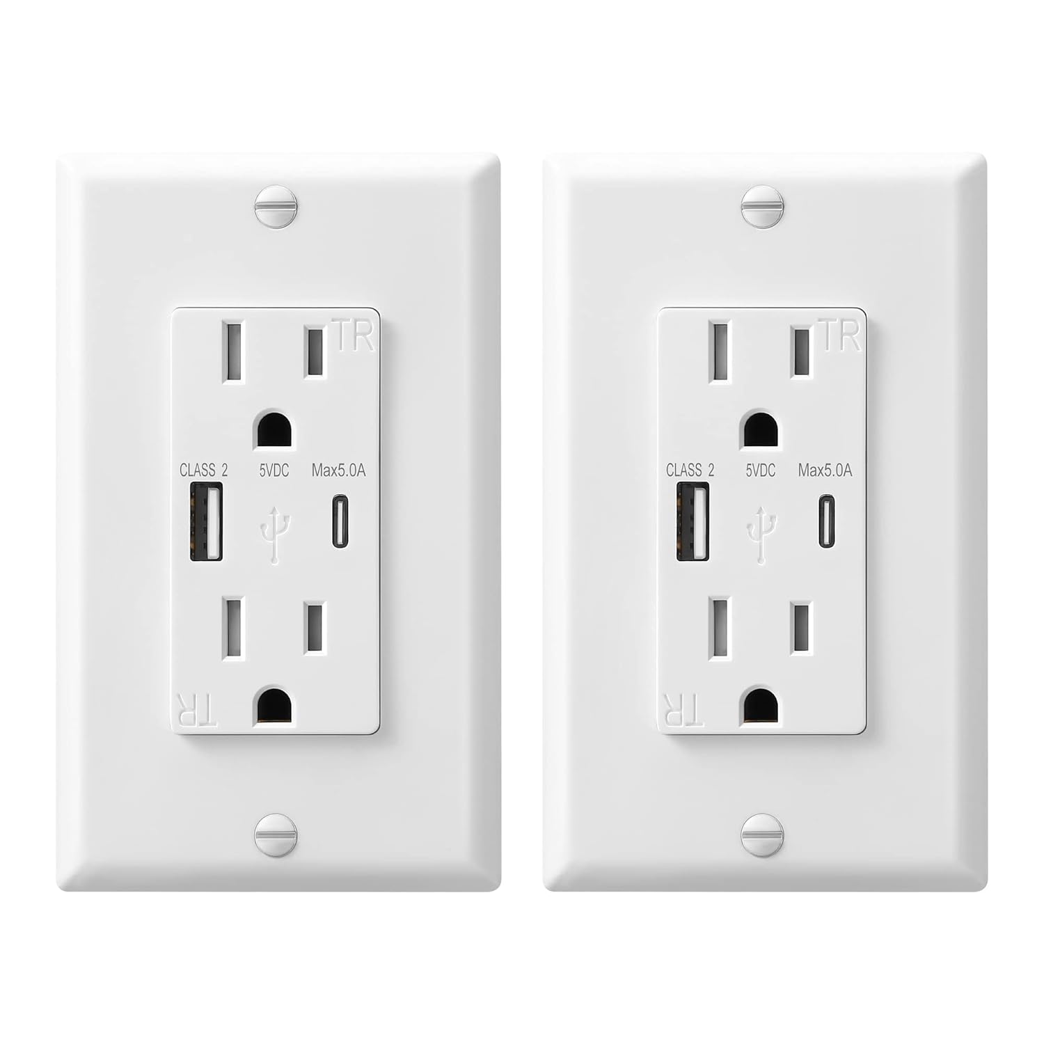 DEWENWILS 5 0A USB Wall Outlet USB Outlet With Type C Type A USB dewenwils-5-0a-usb-wall-outlet-usb-outlet-with-type-c-type-a-usb