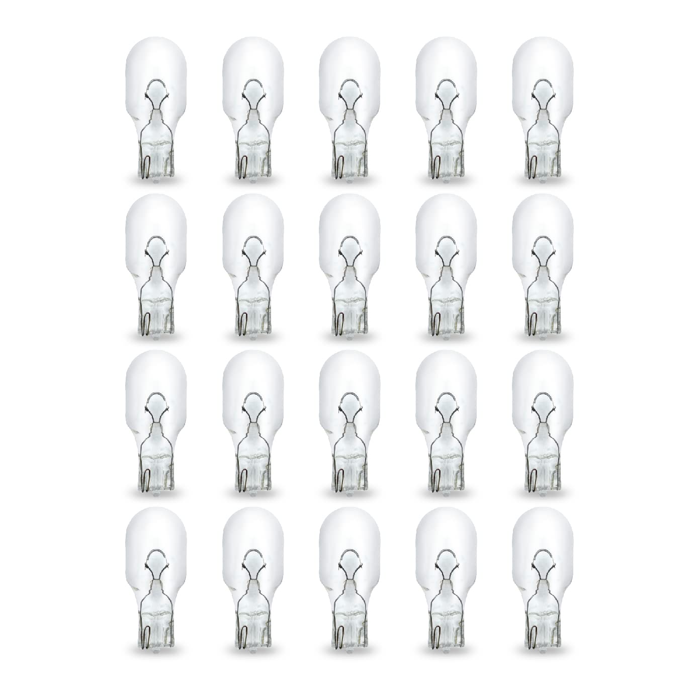 Snapklik.com : Lumenivo Xenon Light Bulb, 18W T5 12V Wedge Base, 20 ...