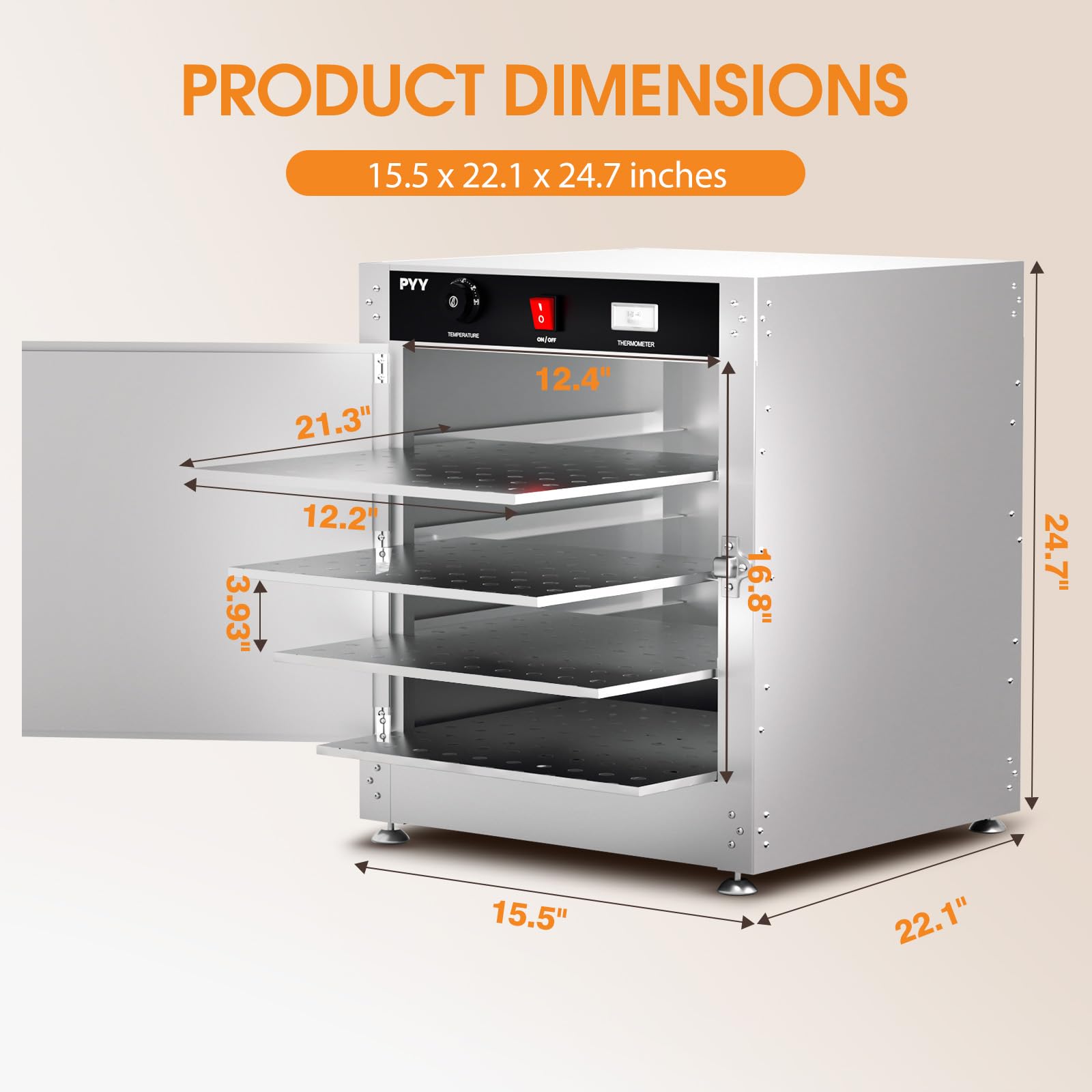 Snapklik.com : PYY Commercial Hot Box Food Warmer Cabinet - Portable 4 ...