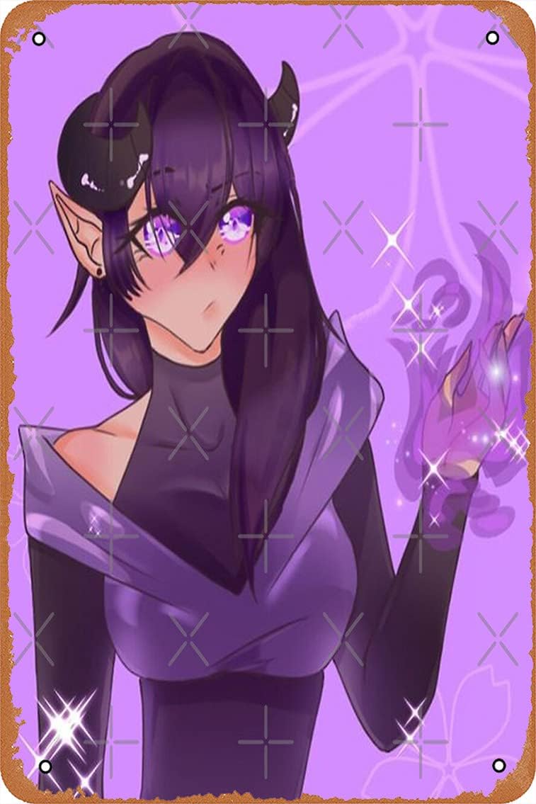 Amazon.com : Wall Decor Sign - Aphmau Purple Girl Poster - 8X12 Inch ...