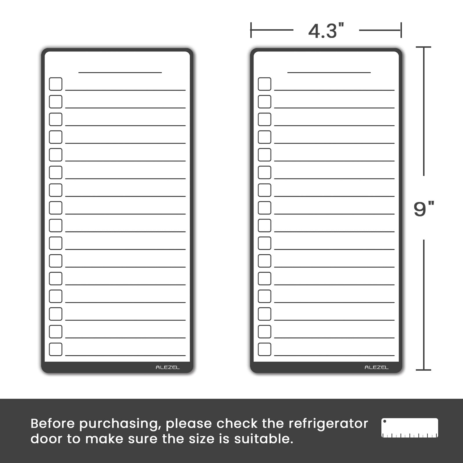 Snapklik.com : ALEZEL Magnetic To Do List White Board For Fridge ...