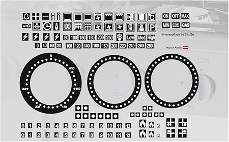 Cooker Symbol Sticker Set as Labelling, Symbol Sticker for Electric ...
